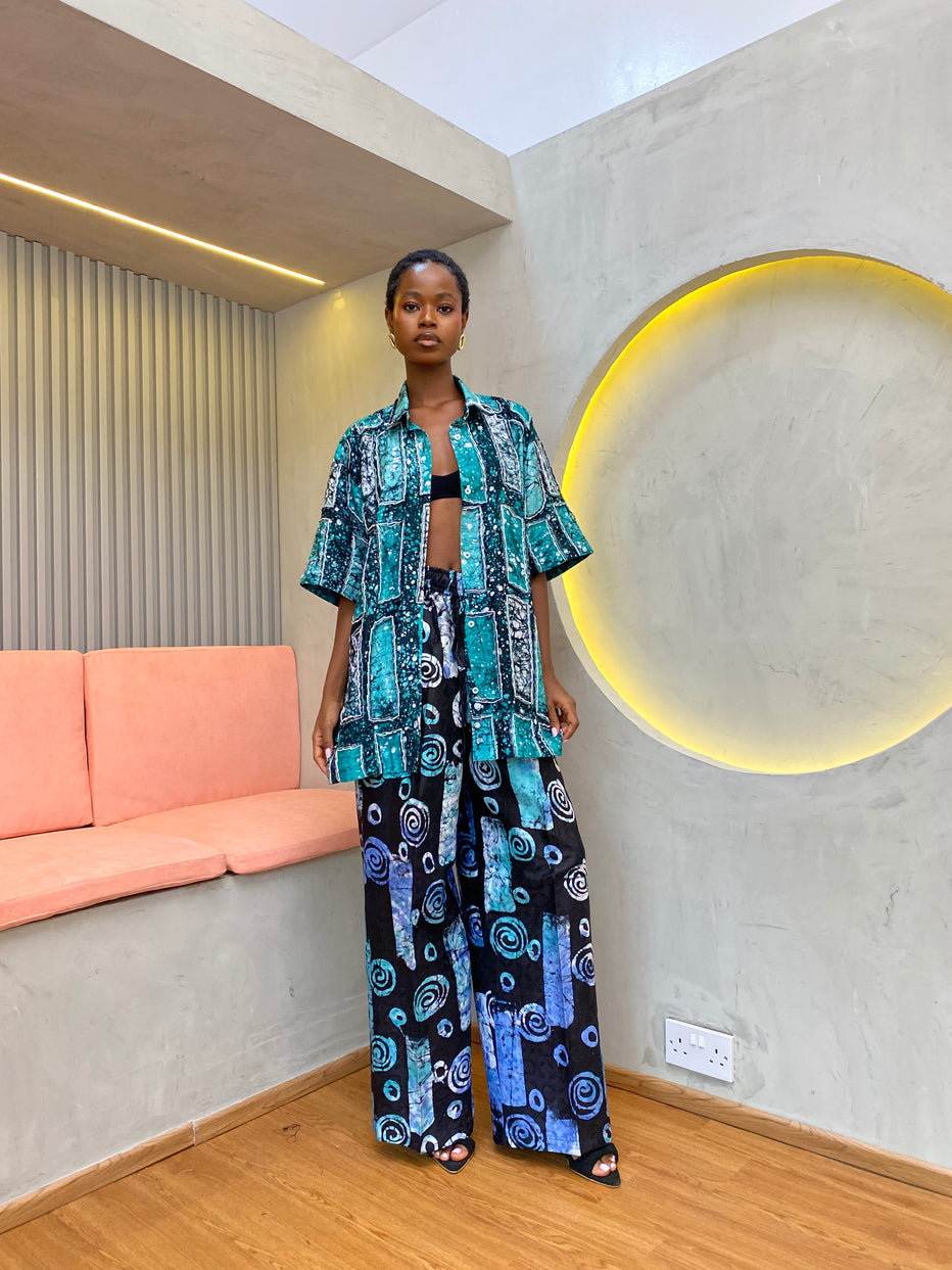 ADIRE BEADED SHIRT – Isaleeko From Derin